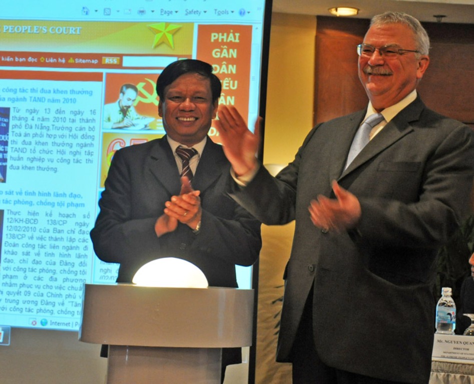 Public Domain Picture | Ambassador Michael Michalak helps launch the Supreme People's Court web ...