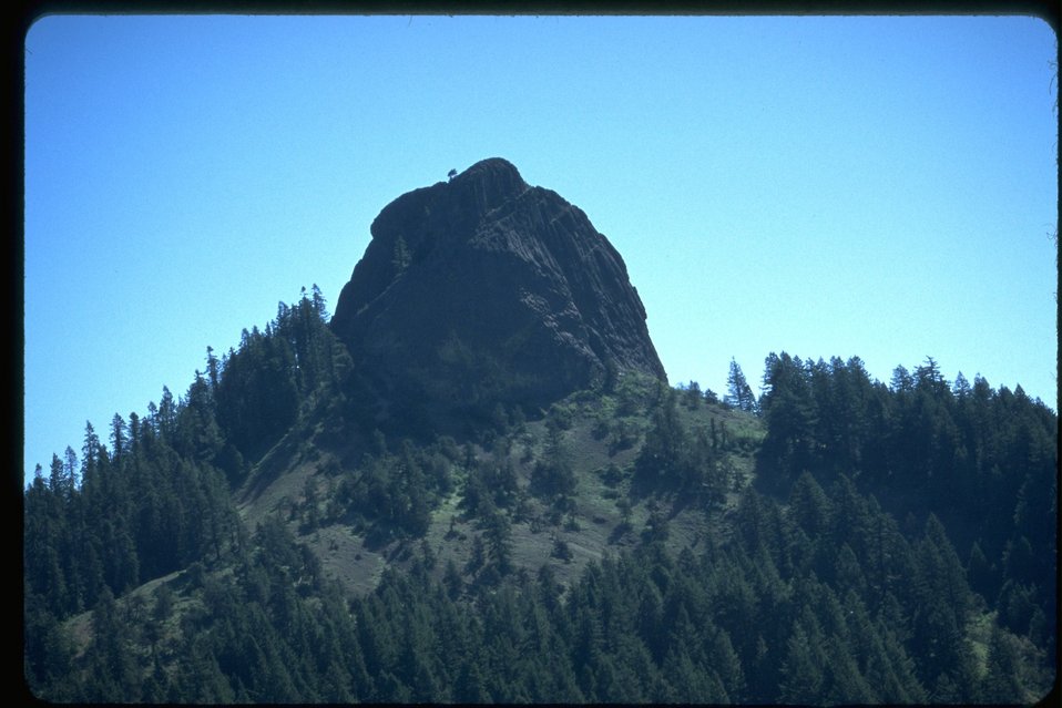 Public Domain Picture | Pilot Rock from wildflower meadow Cascade-Siskiyou National Monument ...