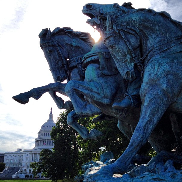 Public Domain Picture | Civil War Cavalry Memorial on West Front of the ...