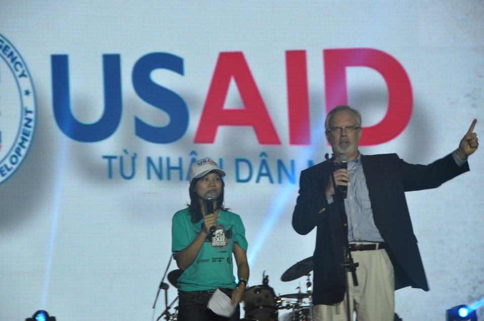 Public Domain Picture | U.S. Ambassador David Shear belts out the ...