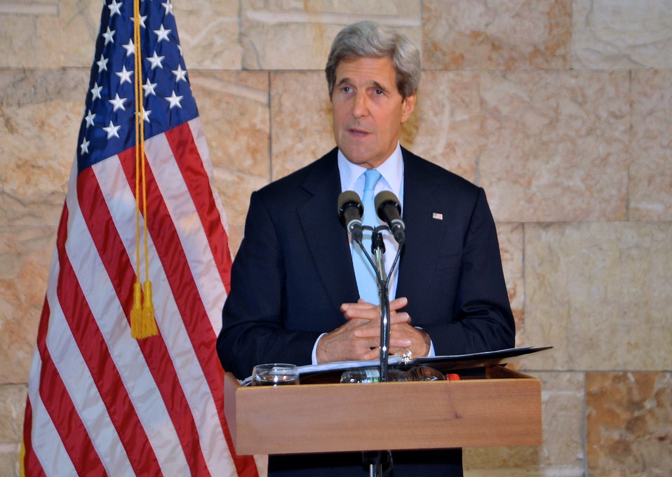 Public Domain Picture | Secretary Kerry Addresses Reporters in Tel Aviv ...