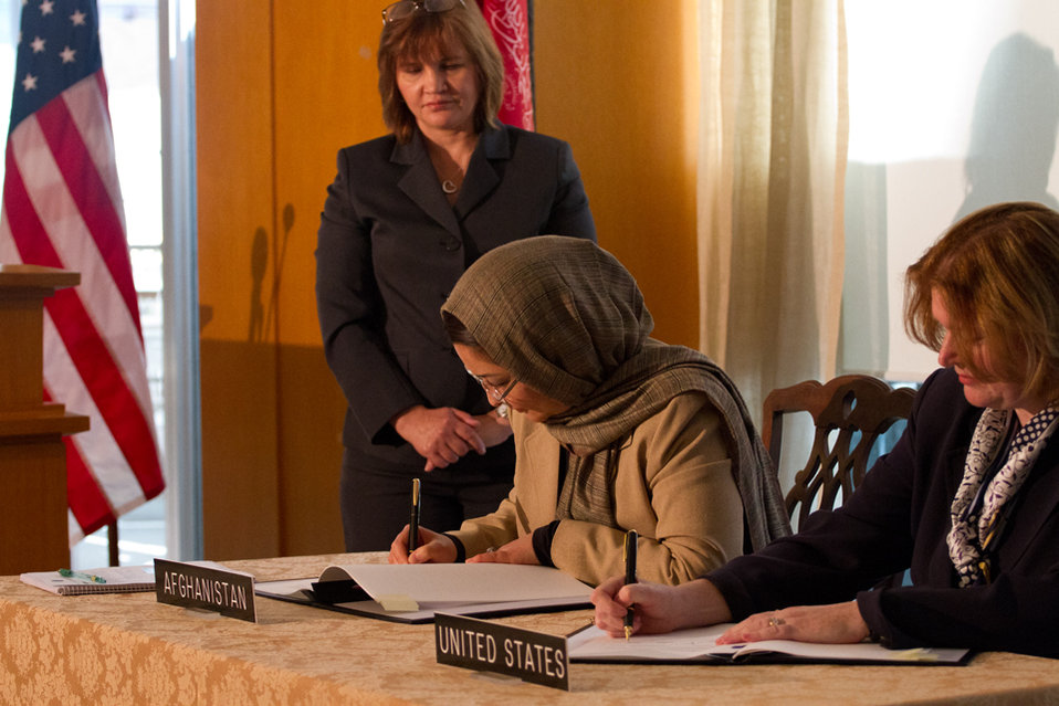 Public Domain Picture | Assistant Secretary Richard and Afghan Minister ...
