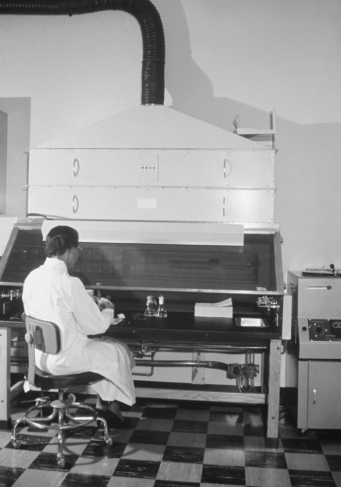 Public Domain Picture | This 1960 historic image depicted a laboratory ...