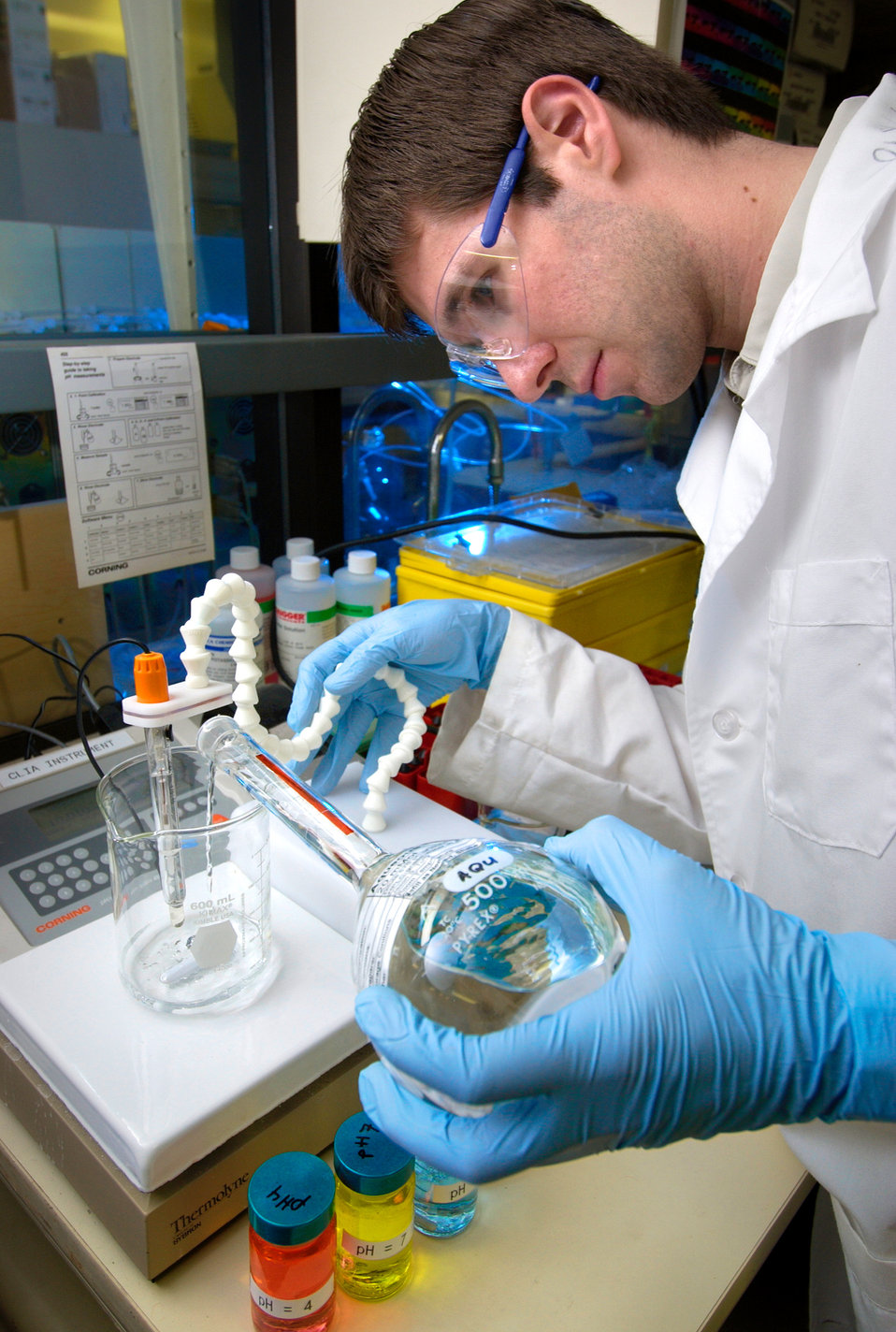 Public Domain Picture | Jason Tully, a CDC laboratorian, was shown here ...