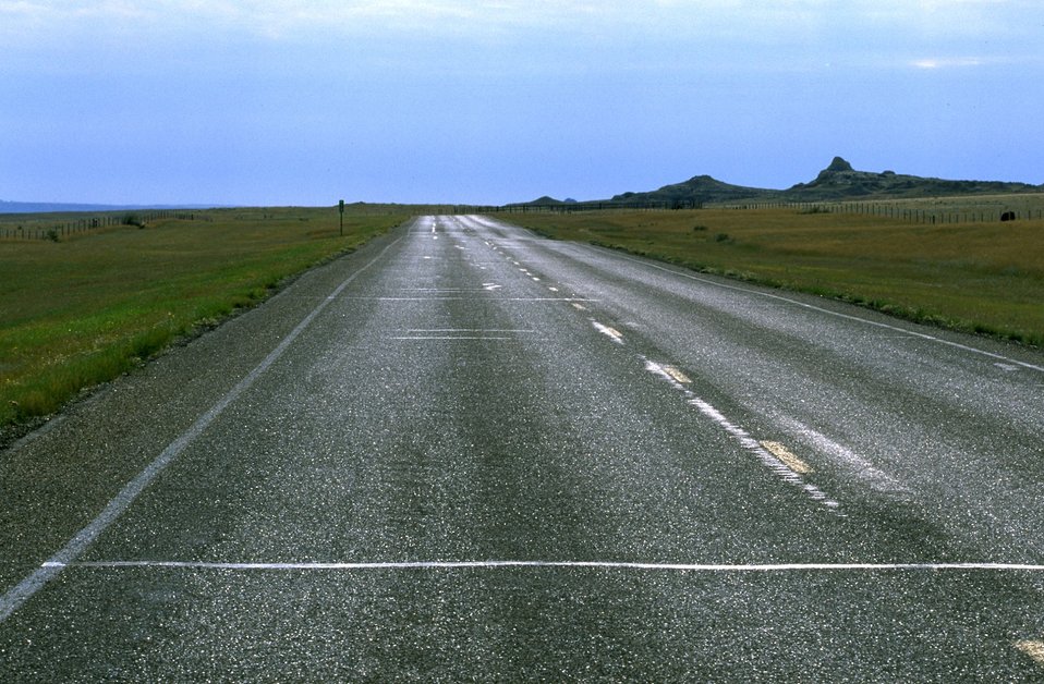 Public Domain Picture | Highway through the Big Sky Back Country Byway ...