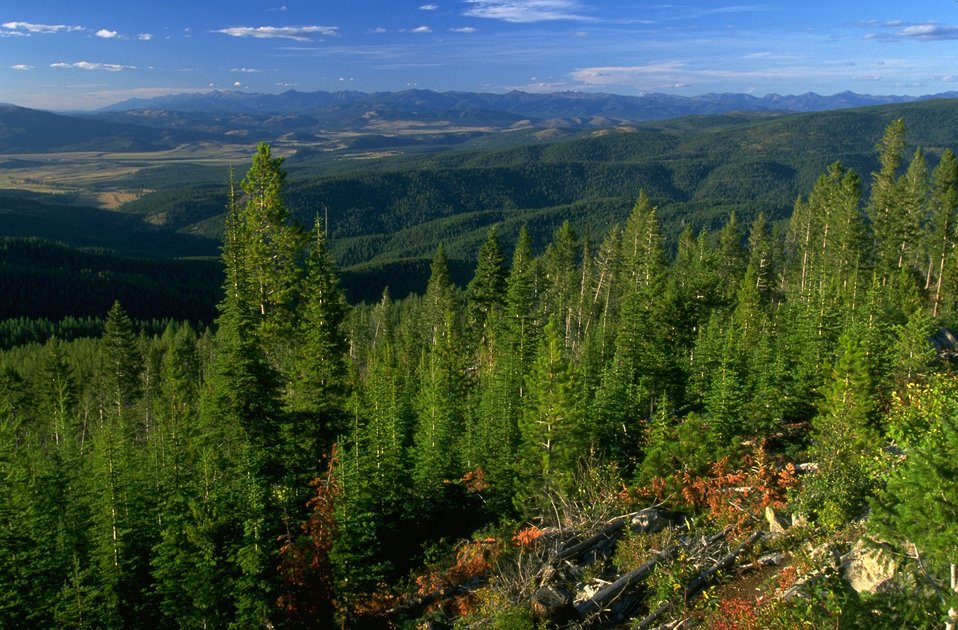Public Domain Picture | Blackfoot Valley seen from Garnet Back Country ...