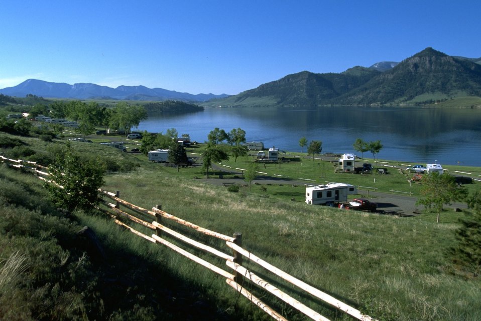 Public Domain Picture | View of the Lake and camping area at Holter ...